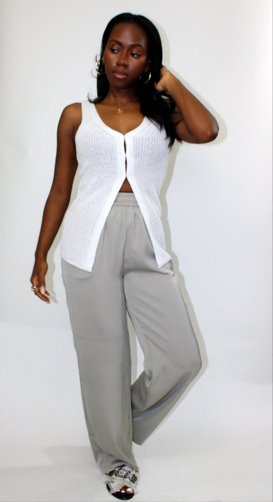 Dion Longline Knit Vest – Demica Dair